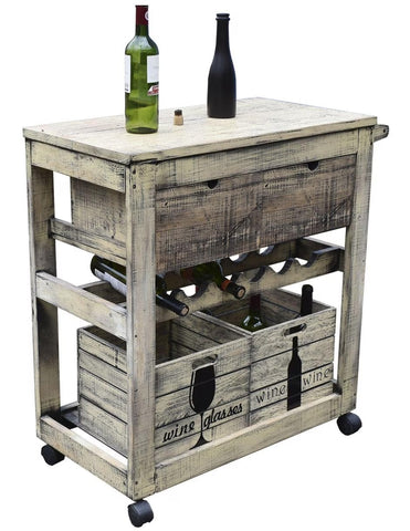 Carrito de Servicio Vintage, carro cava, carro para bar – Hogare