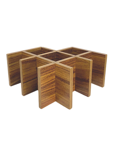Cava de Madera para 8 Botellas de Parota – Hogare