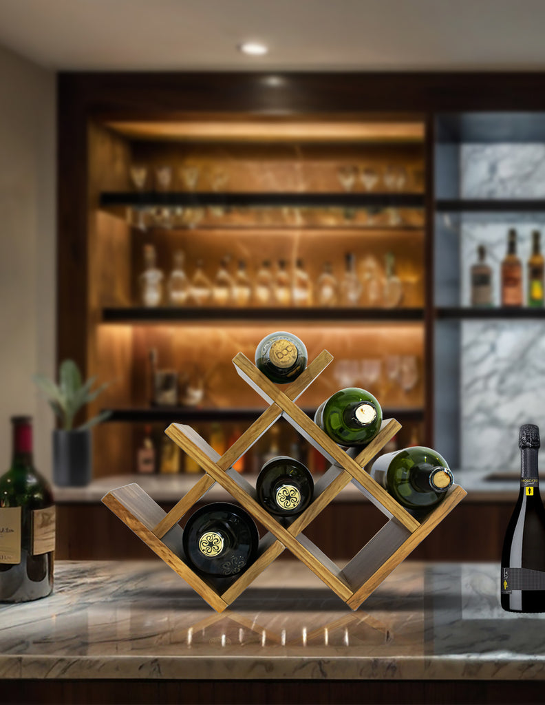Cava de Madera para 8 Botellas de Parota – Hogare
